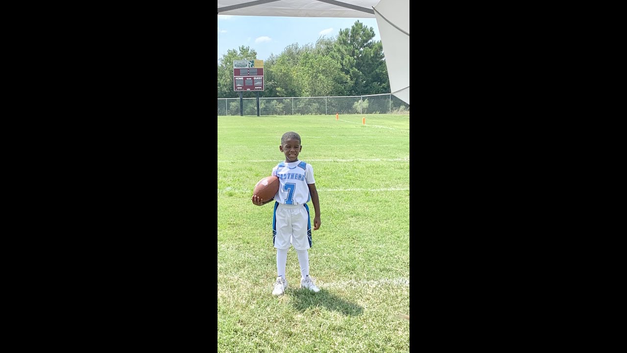 Zander Robinson II (7yr old) Football Highlights CFSA Panthers 11-0 ...