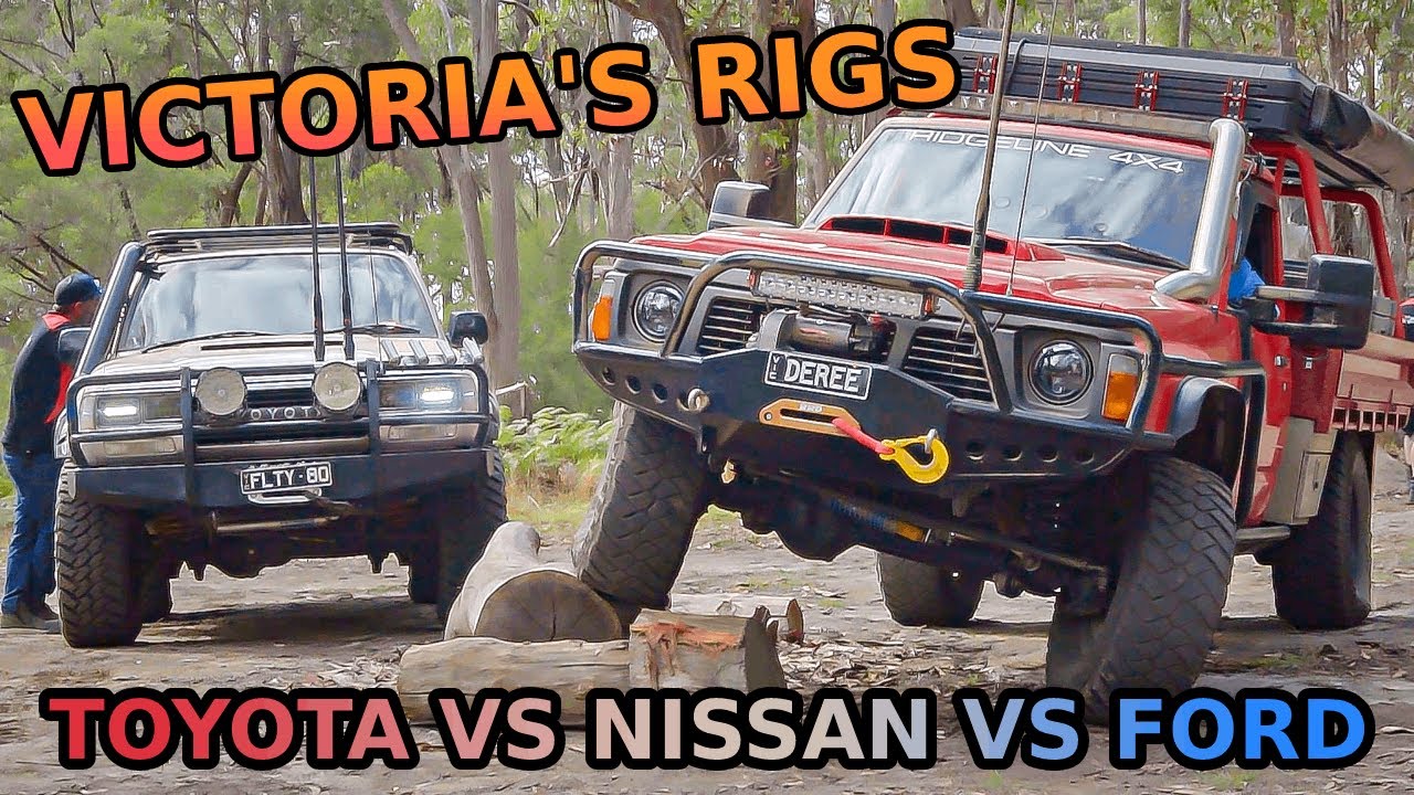 4x4 Head to Head! Toyota vs Nissan vs Ford Challange - YouTube