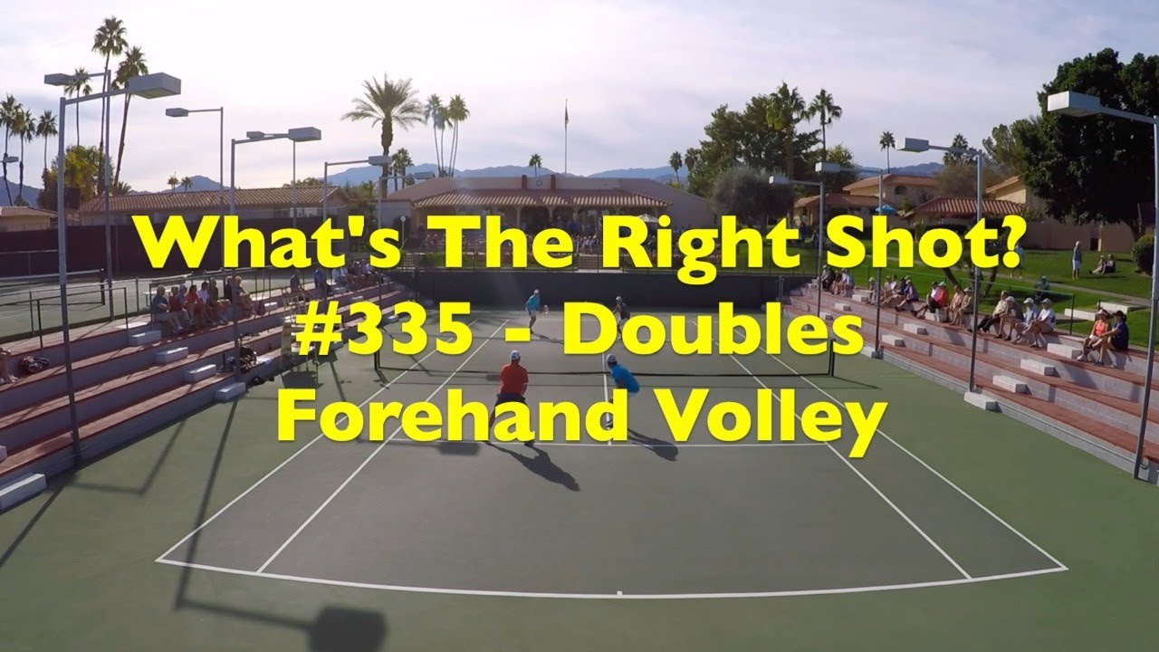 Tennis Forehand Volley Technique - Doubles - What's The Right Shot ...