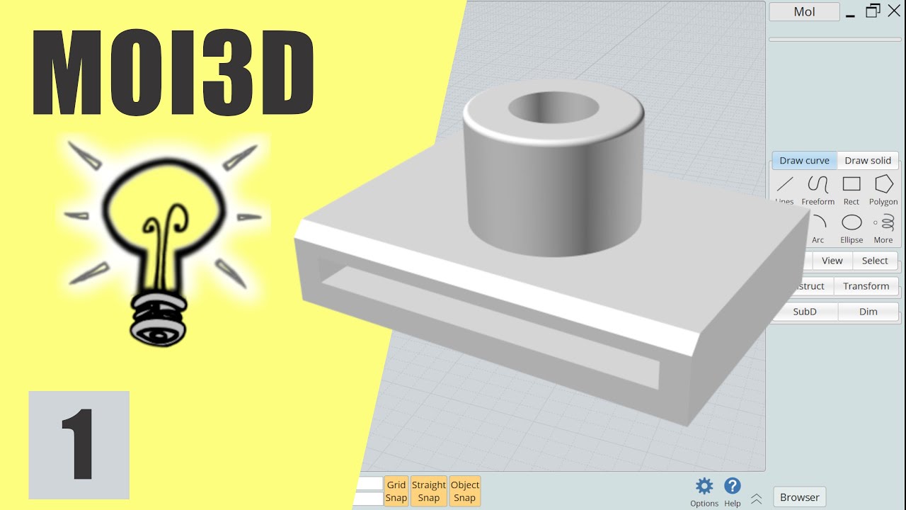 Moi3D Eğitimi #1 | Mol3D Kurulum, Arayüz ve Kısayol Atama | 3 Boyutlu ...