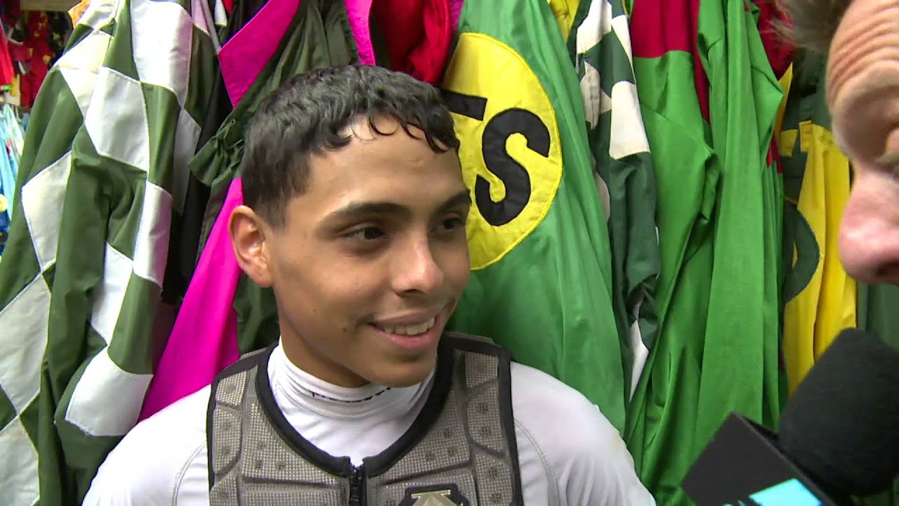 Post Race Interview - Harry Hernandez discusses his First Jockey Win ...