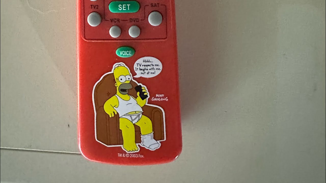 The Simpsons Homer Talking Universal Remote - YouTube