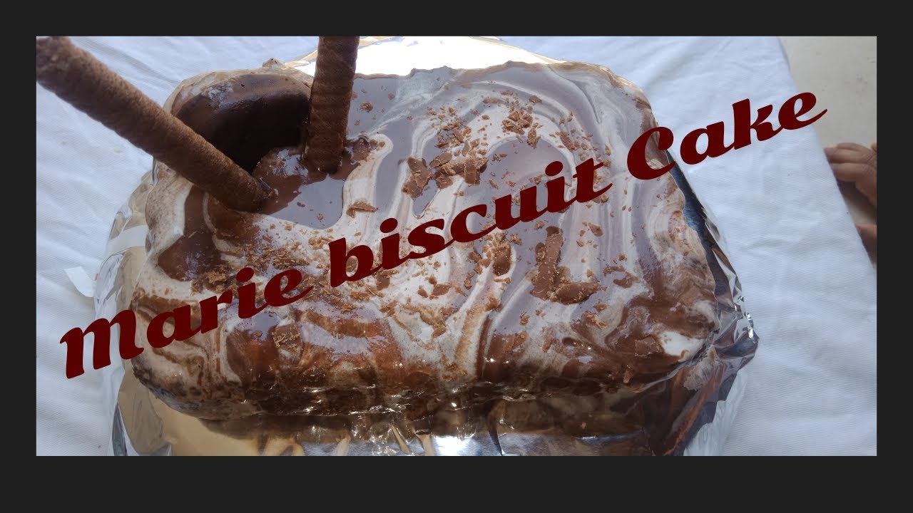 Marie biscuit chocolate cake - YouTube