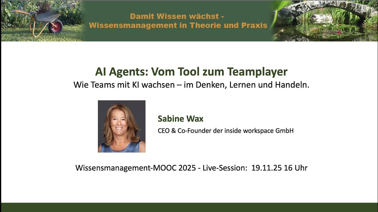 AI Agents - vom Tool zum Teamplayer (WMOOC) - YouTube