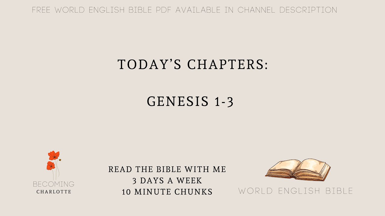 Genesis Chapters 1-3 - YouTube