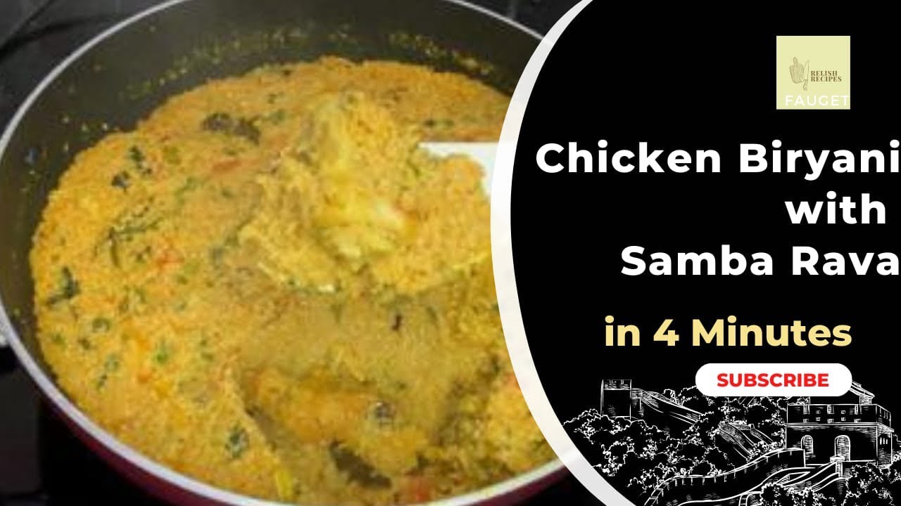 chicken biryani with samba rava | सांबा रवा के साथ चिकन बिरयानी | ചിക്ക ...
