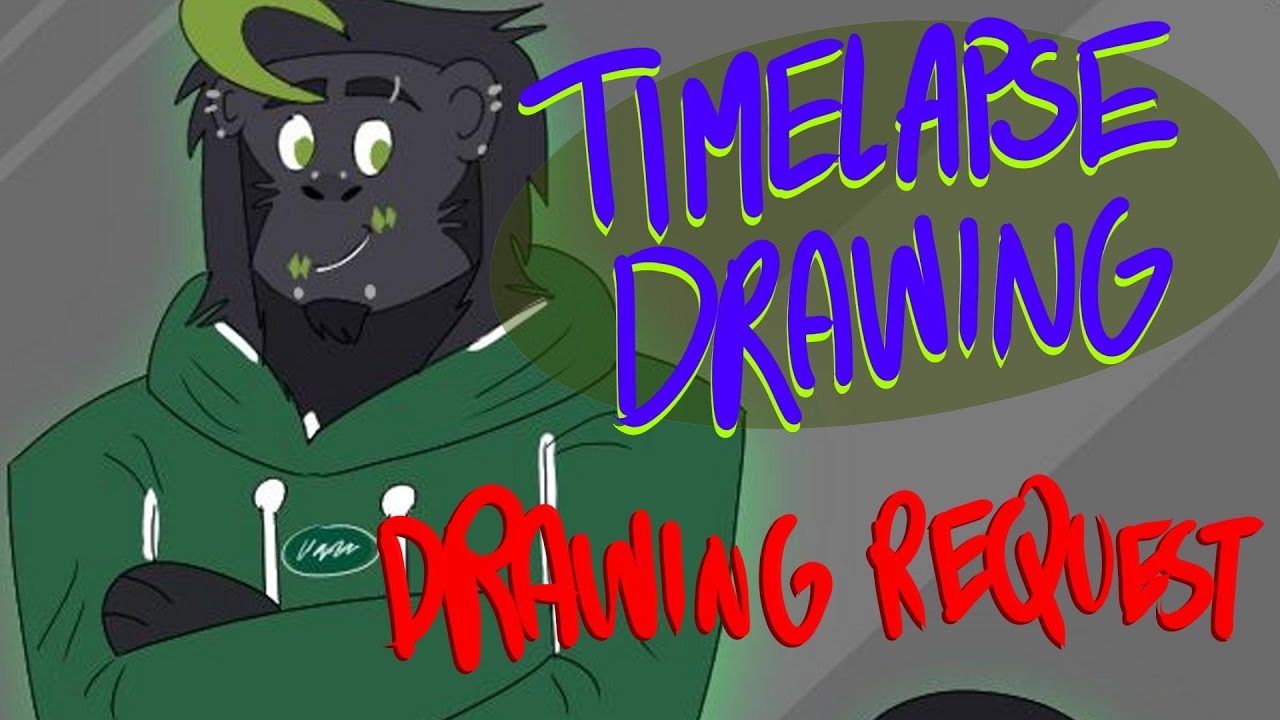 TIMELAPSE DRAWING | DRAWING REQUEST | Monkey OC (Not My OC) - YouTube