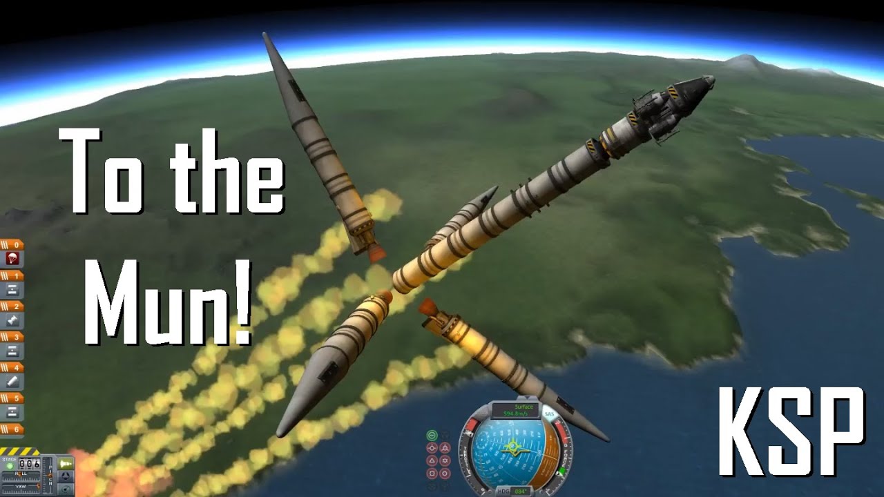 KSP 1.0.5 .. To the Mun! - YouTube