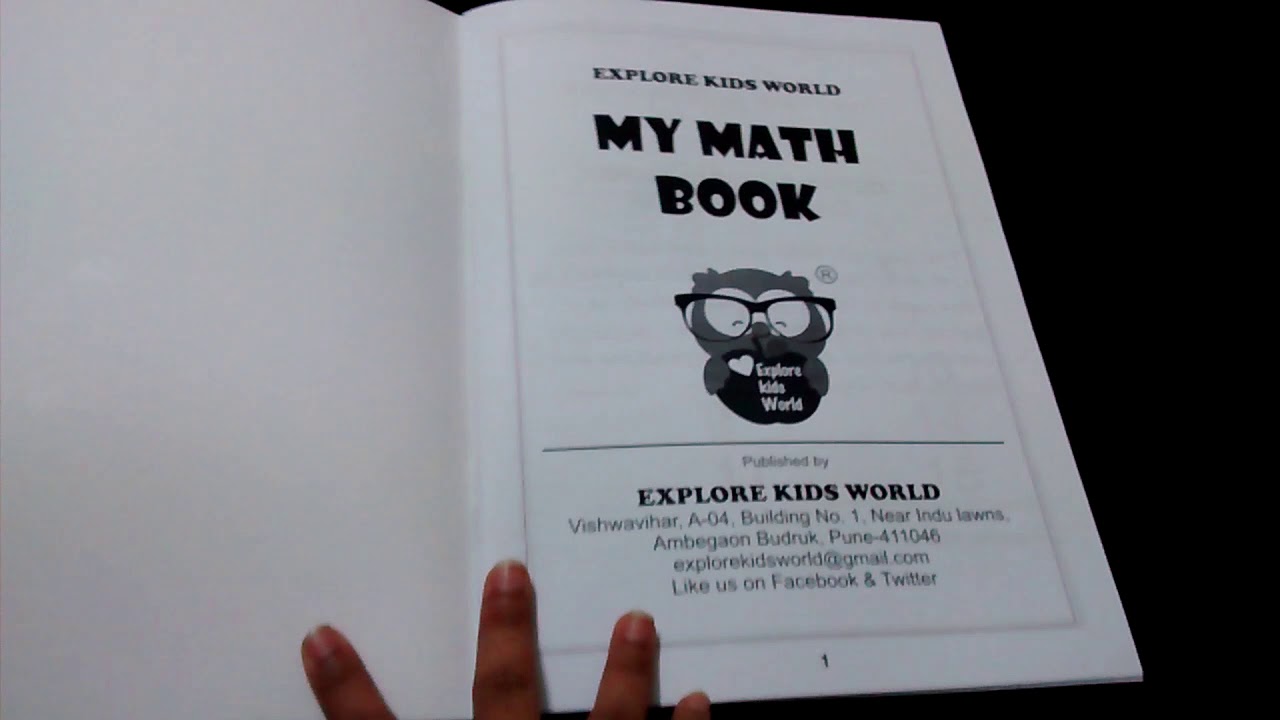 My Math Book - Moderate level - YouTube