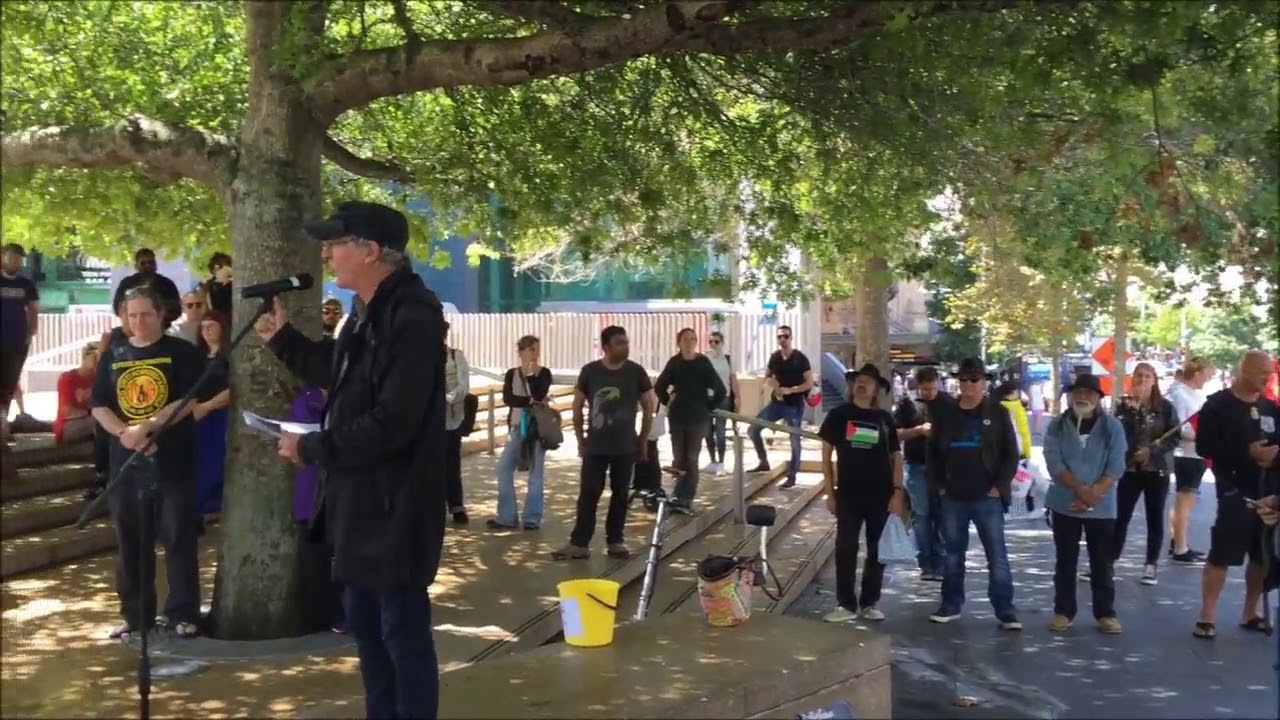 Roger Fowler - Kia Ora Gaza - New Zealand speaks at Palestine Free Ahed ...