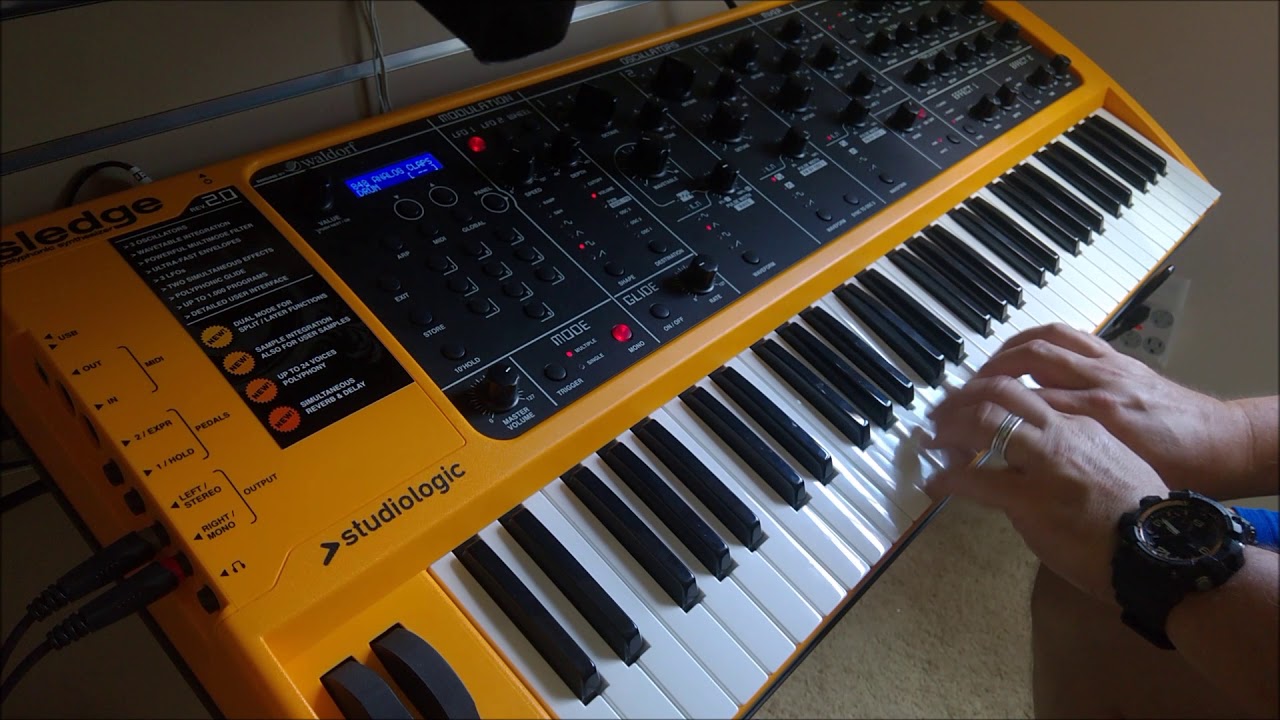 The sound of the Studiologic Sledge. Custom synth patches (Take 2 ...