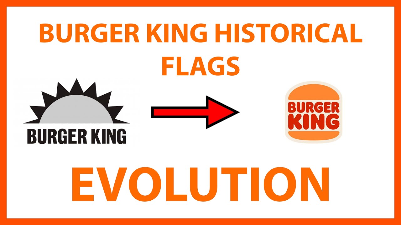 Burger King historical flags | Evolution of Burger King logo - YouTube
