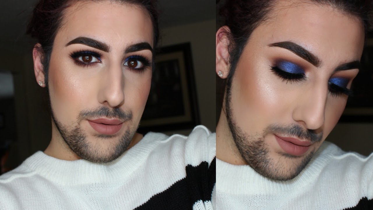 Cobalt Blue Smokey Eye Makeup Tutorial Kylie Jenner Lip Kits Youtube