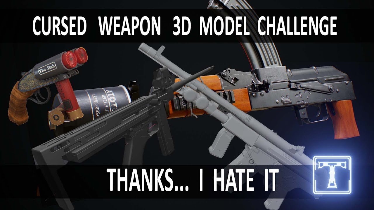 Cursed Weapon 3d Modeling Challenge Winner! - YouTube