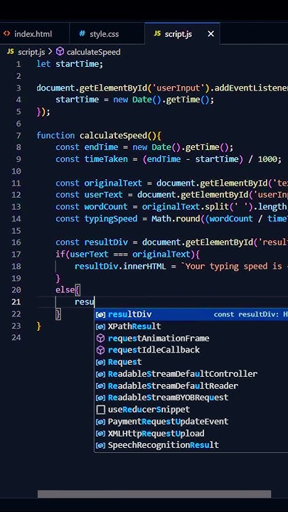 Realtime Typing speed tester [ HTML , CSS & JS ] programming #asmr # ...