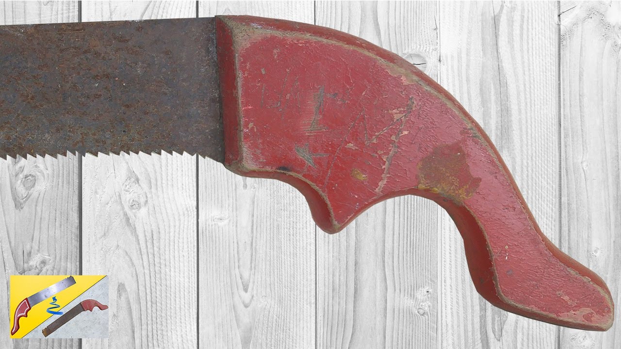 Antique Rusty Saw Restoration | 20 Year Old - YouTube