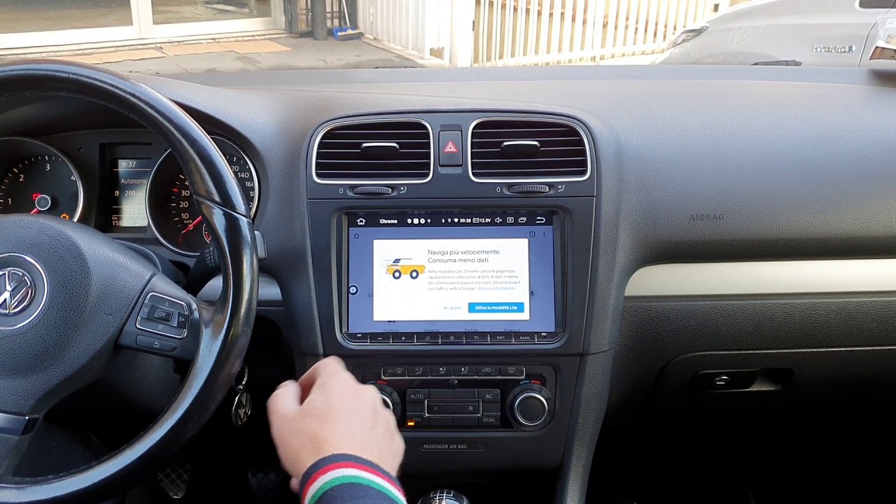 Volkswagen Golf car tablet shop.audioelite.it - YouTube