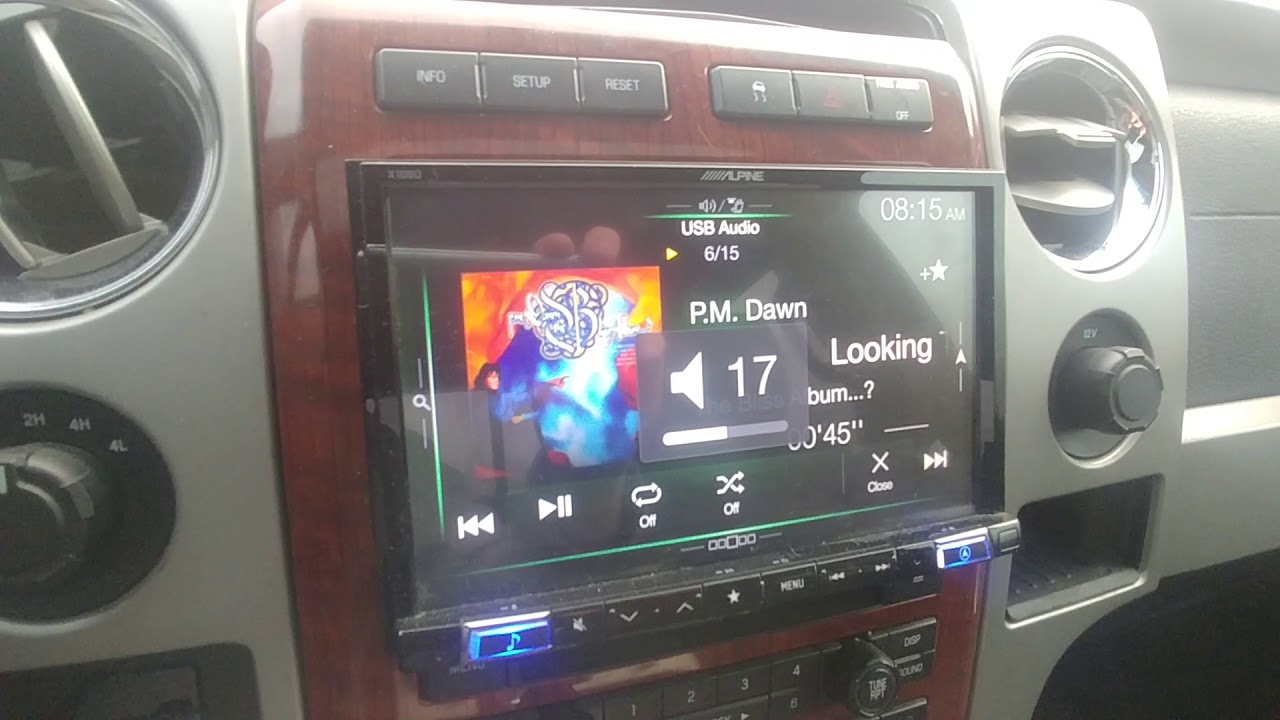 Ford double din Alpine screen upgrade F-150 - YouTube