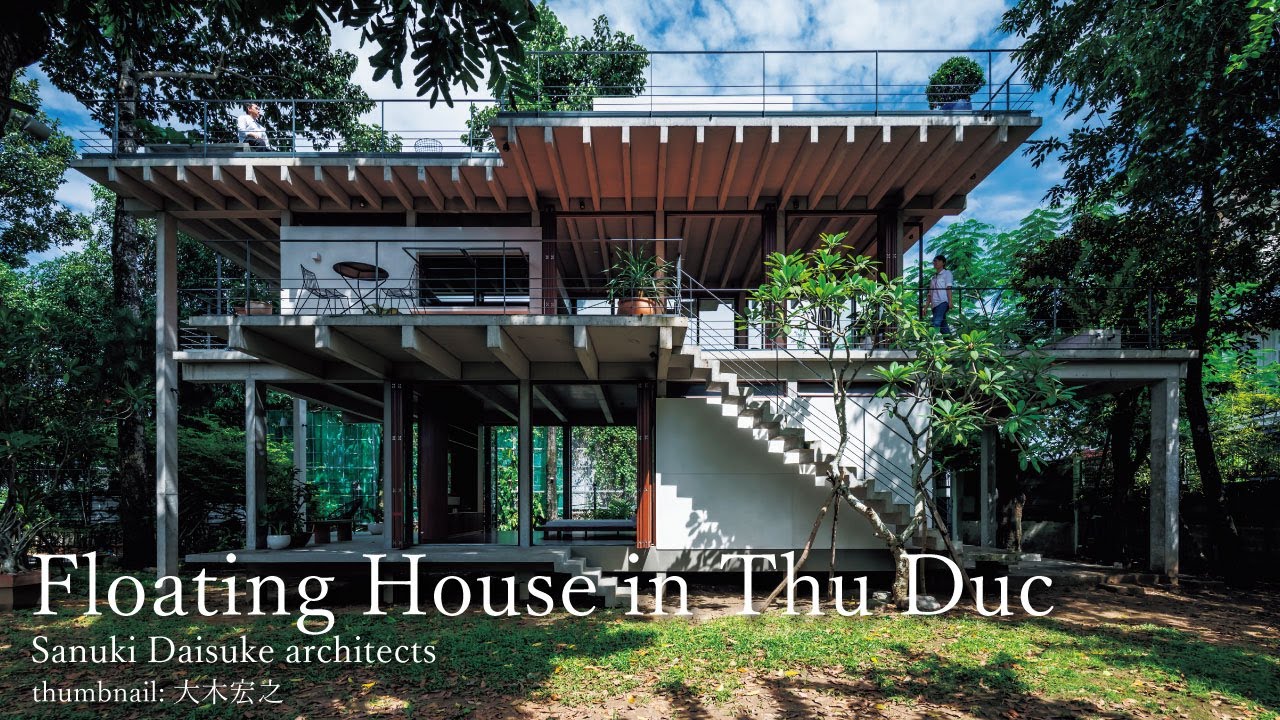 Floating House in Thu Duc｜Sanuki Daisuke architects【新建築住宅特集】 - YouTube