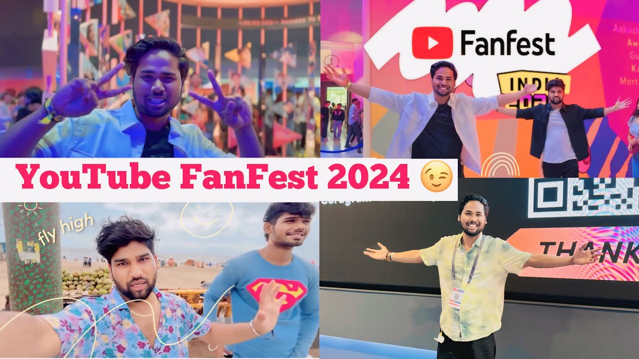 YouTube FanFest 2024 Mumbai | YouTube Event YTFFIN24 | Chunnu Munnu ...