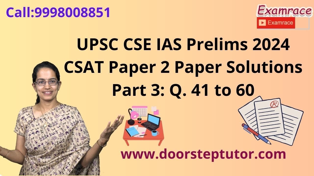 UPSC IAS Prelims CSAT Paper 2 - 2024 Solutions, Answer Key ...