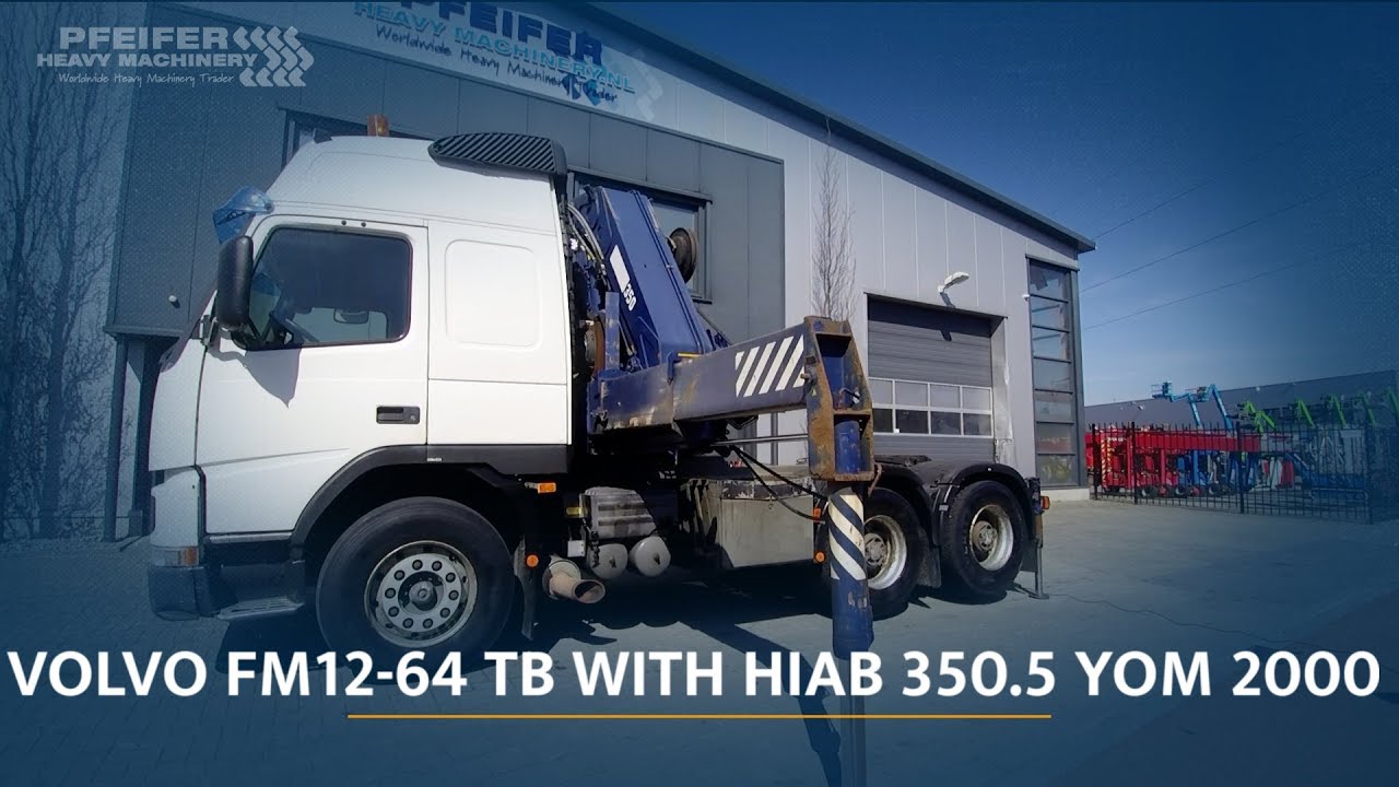 Volvo FM12-64 TB HIAB 350.5 2000 - YouTube