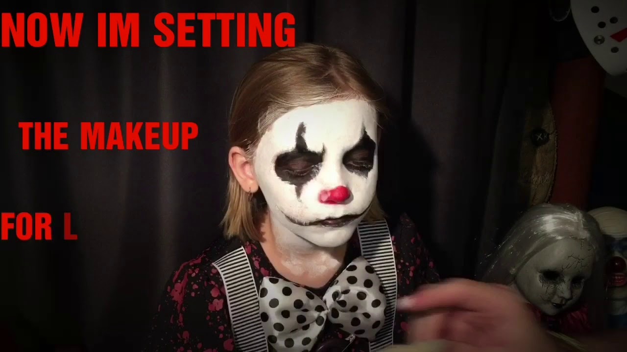 Scary Mary Clown Makeup Tutorial - YouTube