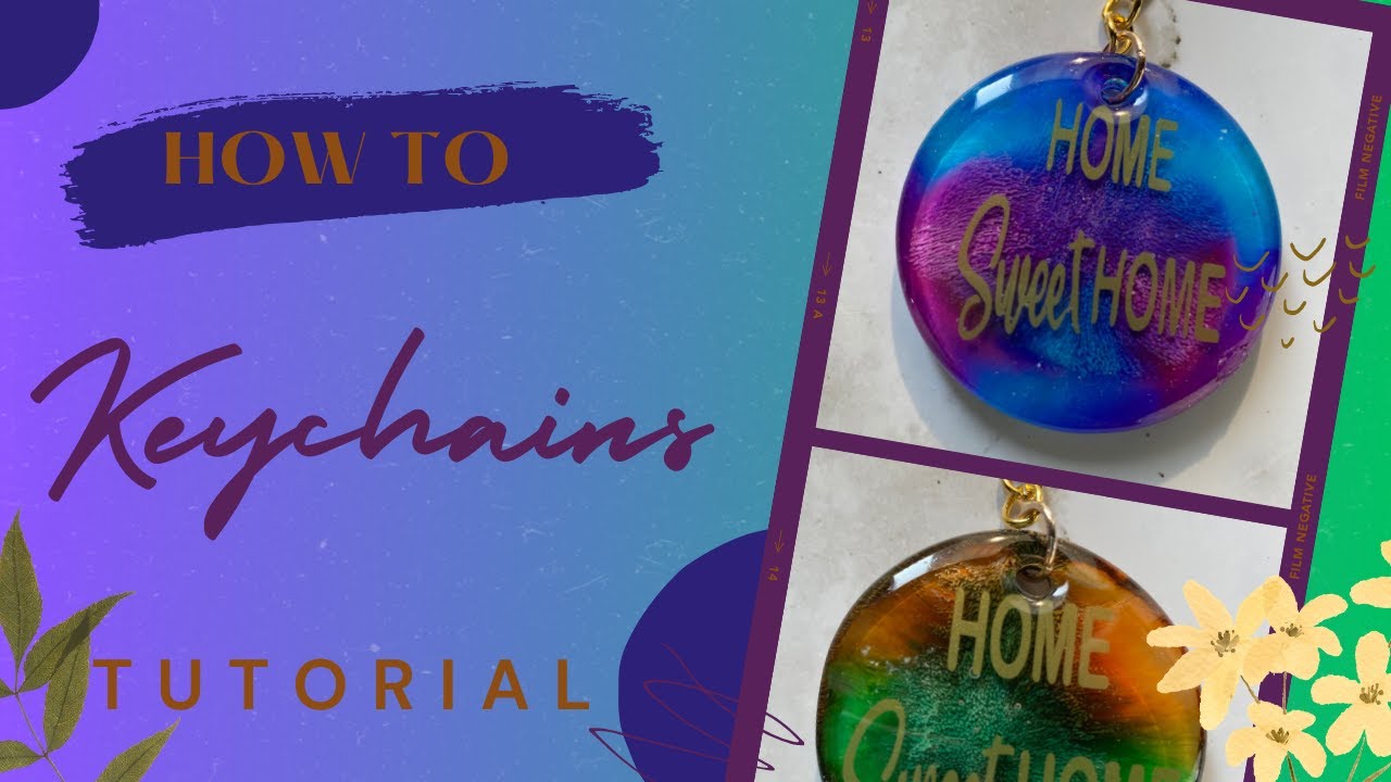 Beautiful Alcohol Ink Keychains. Resin Tutorial. - YouTube