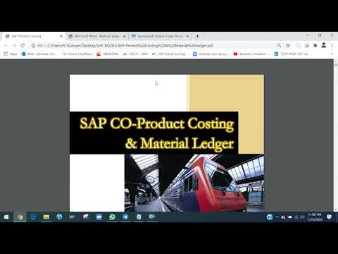 SAP CO Training : Product Costing & Material Ledger Scenarios ...