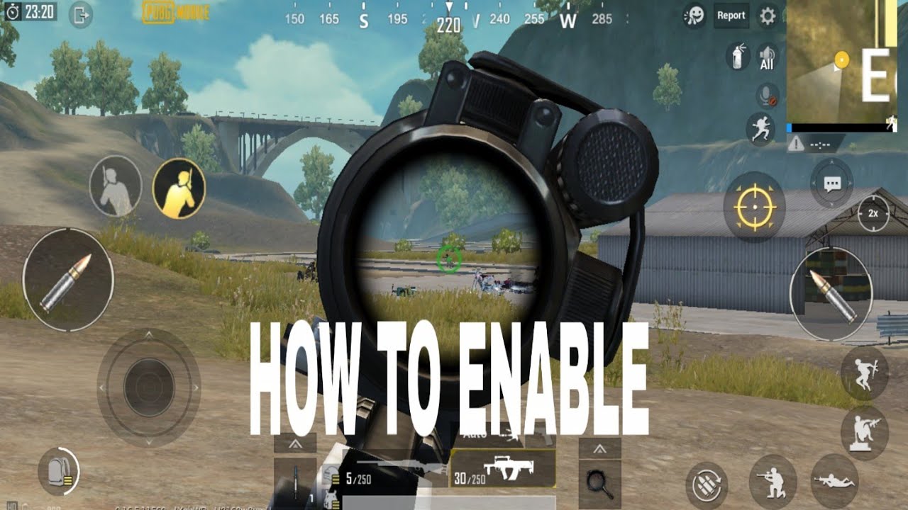 How to enable peek & fire button in pubg - YouTube