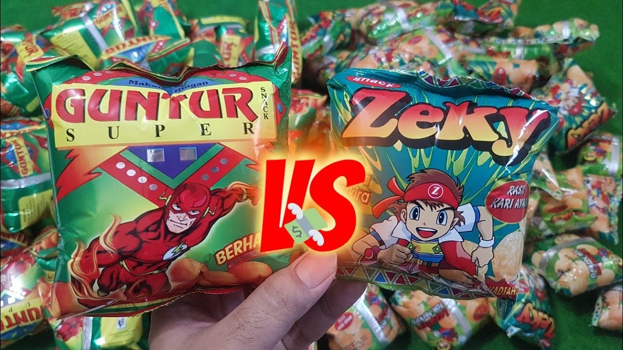CIKI ZEKY vs CIKI GUNTUR - SNACK HIJAU BERHADIAH UANG - YouTube