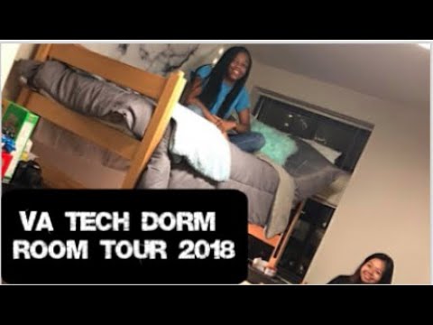 COLLEGE DORM ROOM TOUR | VIRGINIA TECH WEST AJ - YouTube