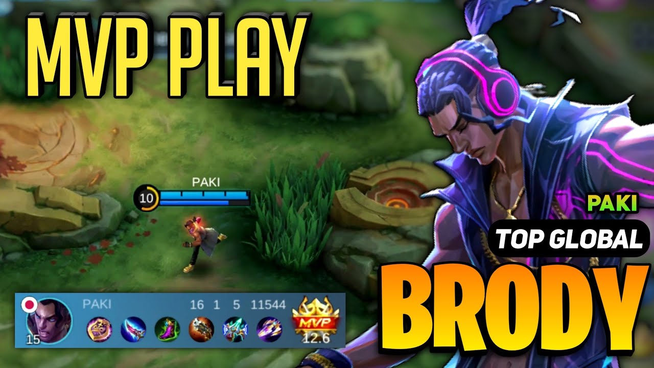 Brody Best Build 2023 [ Brody Top Global Gameplay ] By PAKI - Mobile ...