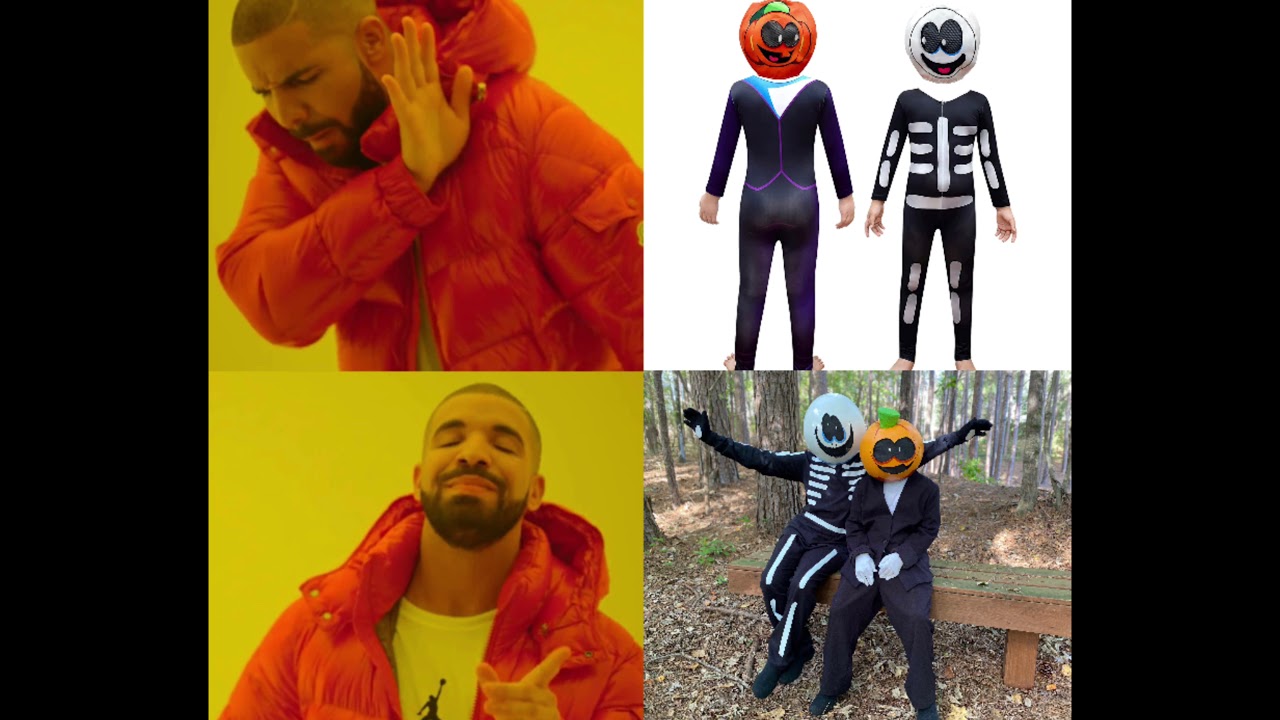 Spooky month skid and pump costume - YouTube