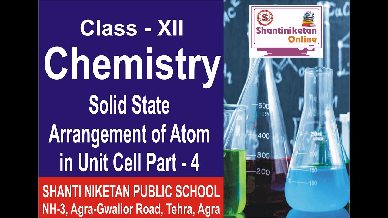 Class XII Chemistry (Solid State Arrangement of Atom in Unit Cell Part ...