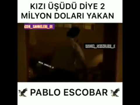 Kızı üşüdü diye 2 milyon doları yakar PABLO ESCOBAR