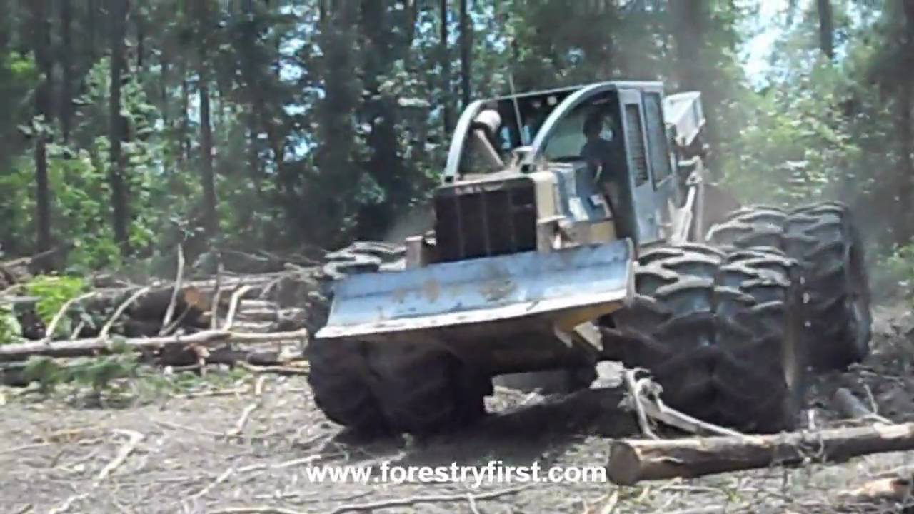 South Carolina Tree Length Logging Job 072110 - YouTube