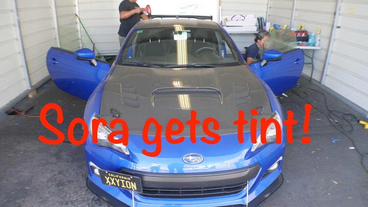 Sora gets some window tint - Subaru BRZ - YouTube