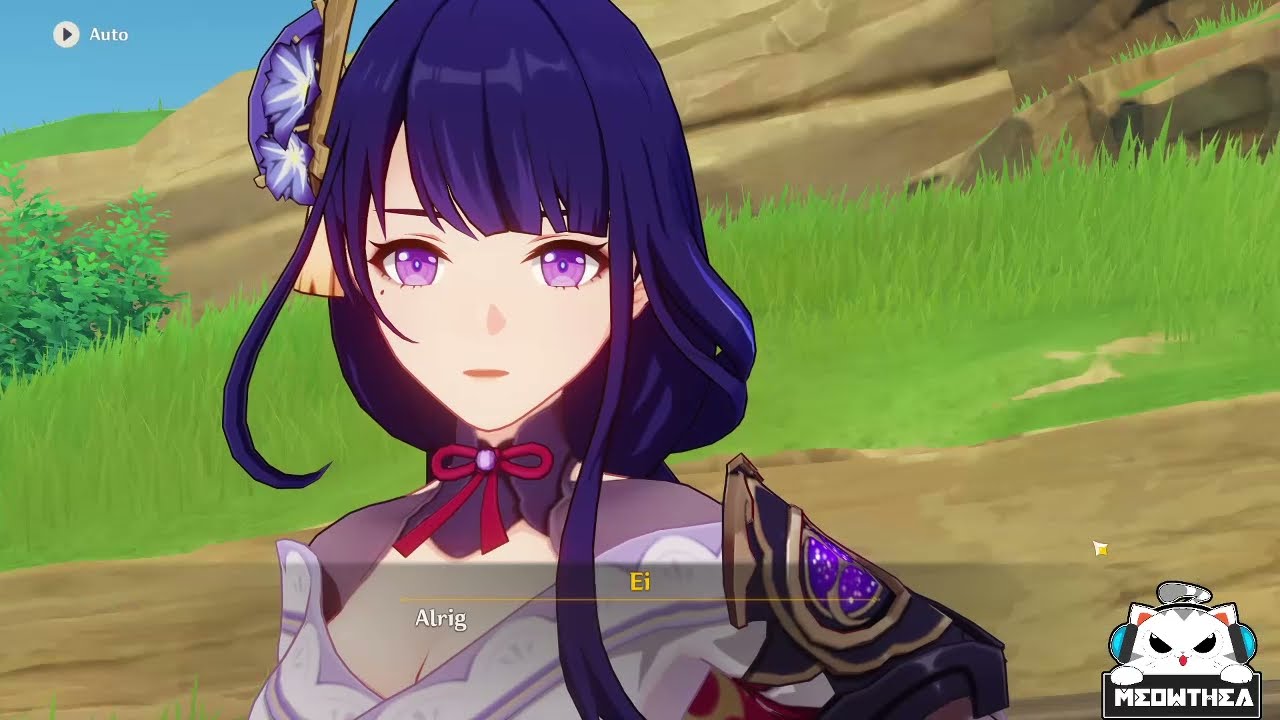 Genshin Impact: The Raiden Shogun 'Ei' Poses for a Souvenir Photo - YouTube