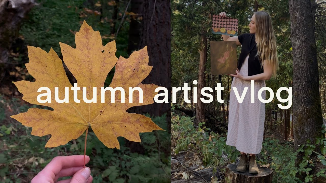 It’s finally fall…painting vlog,autumn walks,recent art 🍂📜 - YouTube