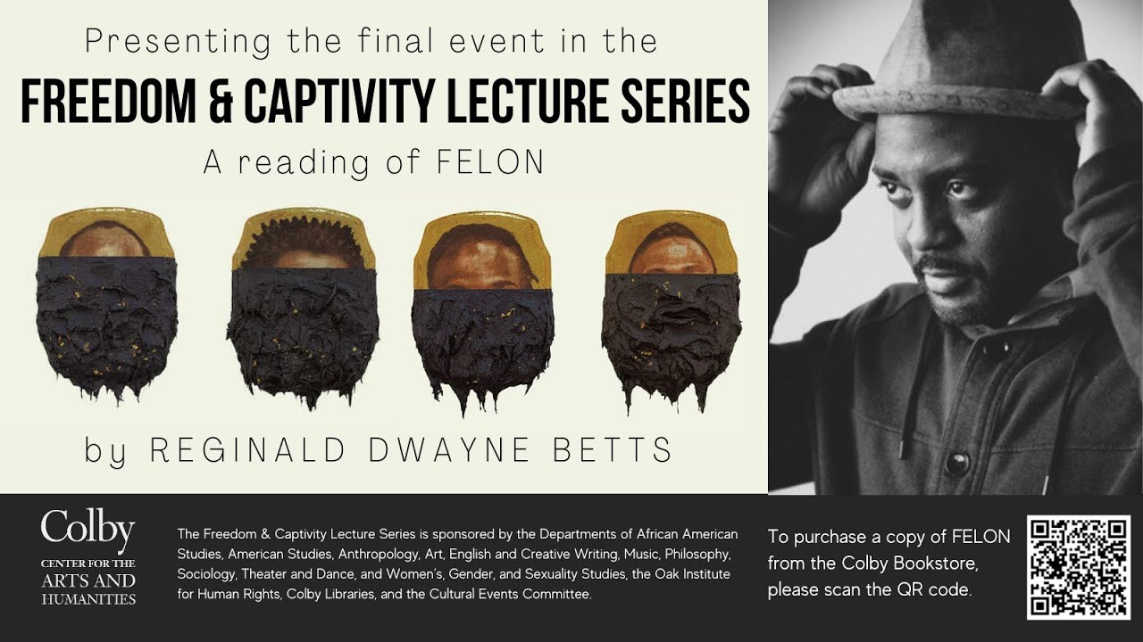 A Reading of Felon by Reginald Dwayne Betts - YouTube