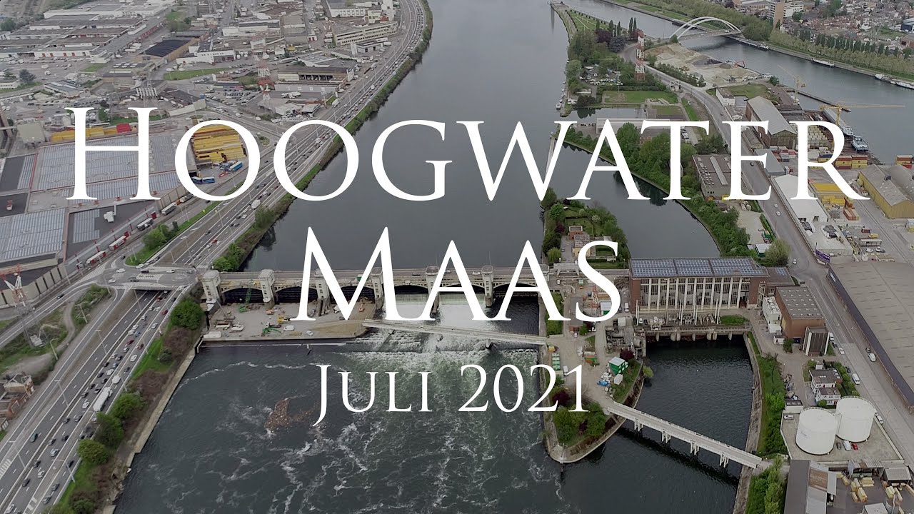 Stuw Sambeek hoogwater 2021 - YouTube