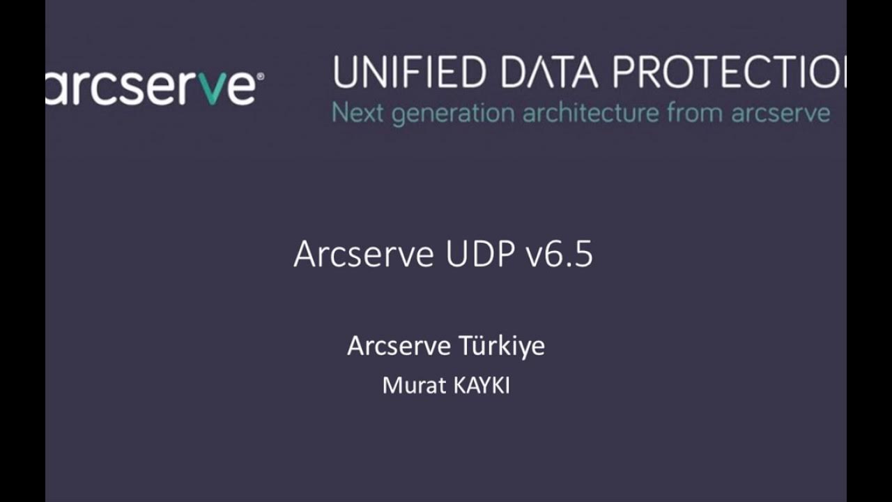 Arcserve UDP V6.5 SQL Restore - YouTube