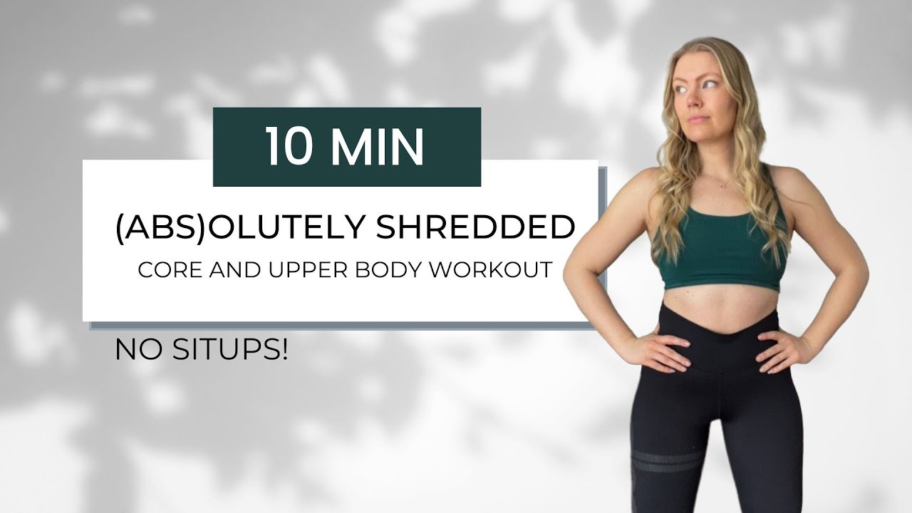 ABSolutely SHREDDED - A Core and Upper Body Home Workout - YouTube