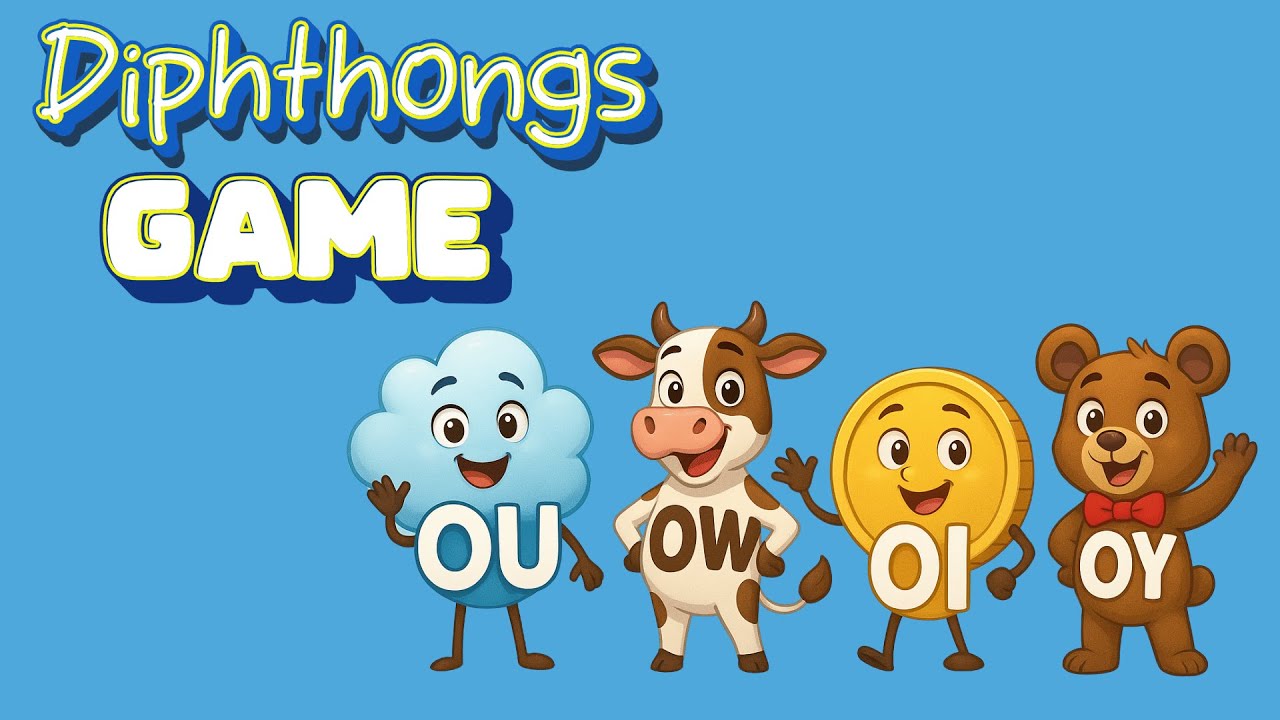 Phonics Detectives: Vowel Team Sound Game! (OI, OY, OU, OW) - YouTube