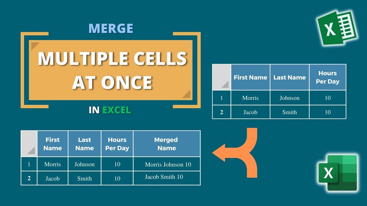 Merge Multiple Cells at Once in Excel – Fast & Easy Method - YouTube