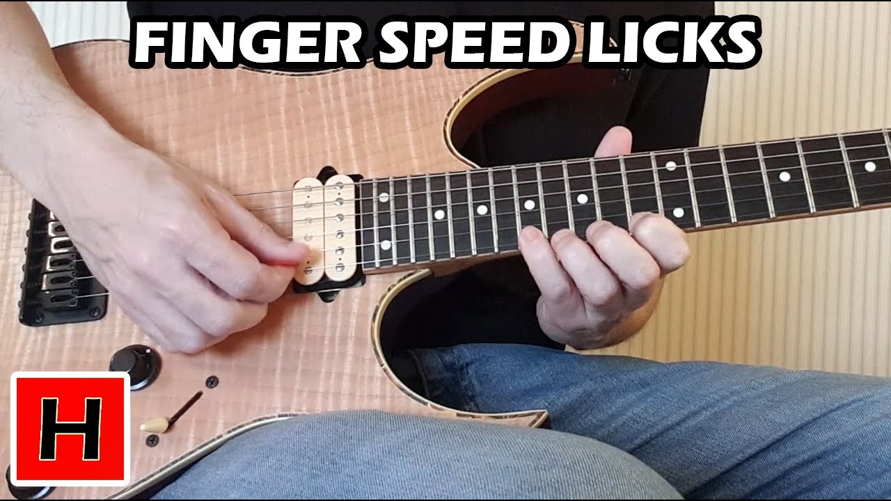 Fast Minor Pentatonic Licks | FINGER SPEED | Advanced (Guitar Lesson ...