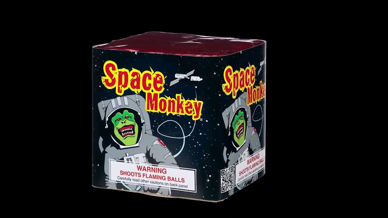 Space Monkey Fireworks Den - YouTube