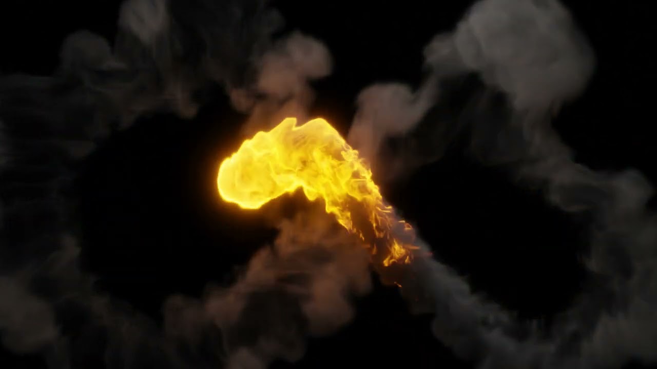 3D-FireBall animation [4k] - Blender - YouTube
