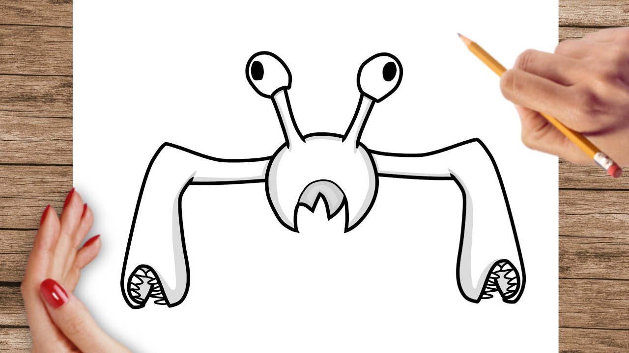 HOW TO DRAW Crabzilla from Garten of Banban 3 | Roblox @amandadrawings ...